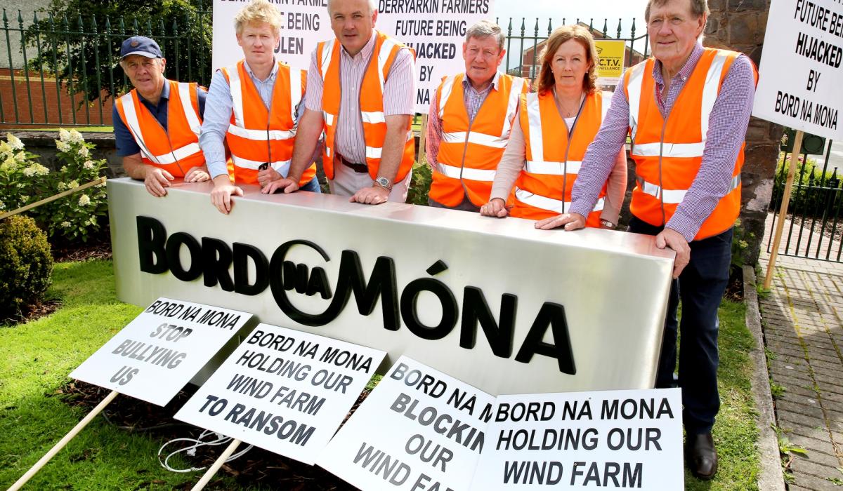 Yellow River Wind Farmers from Derryarkin, Co.Offaly protest at Bord na ...