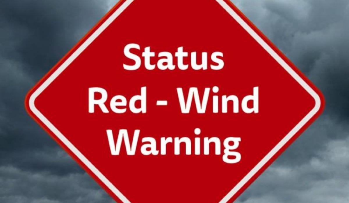 BREAKING: Extremely rare Status Red Weather Warning issued for Storm ...