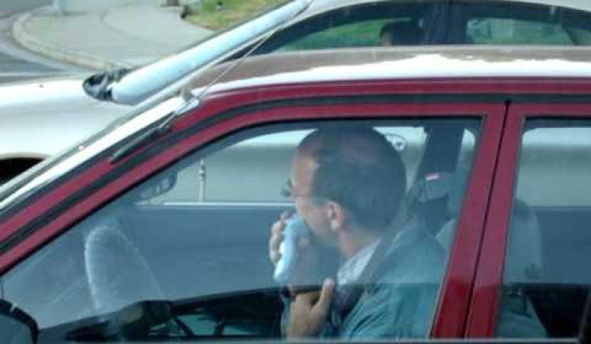 Naas Gardai catch motorist shaving while driving on M7 - Kildare Now