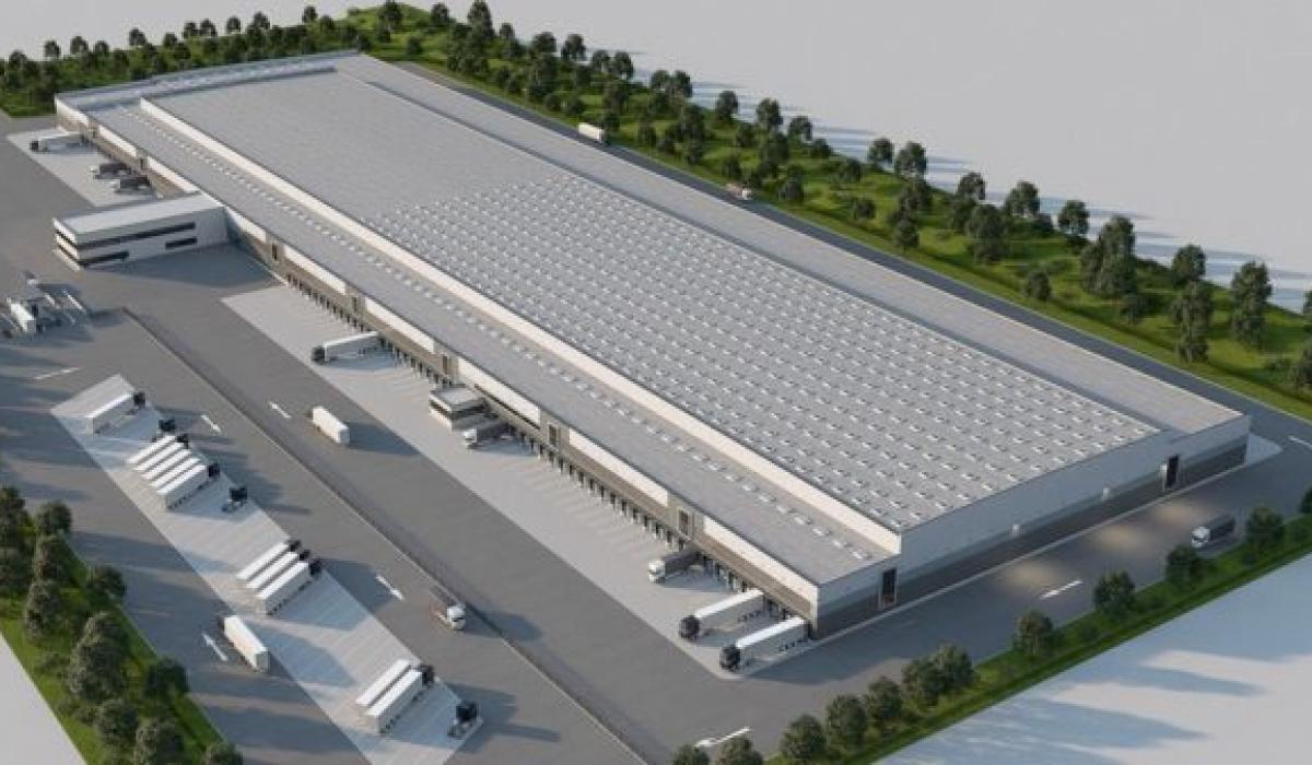 Rapid progress made on giant Lidl distribution warehouse outside ...