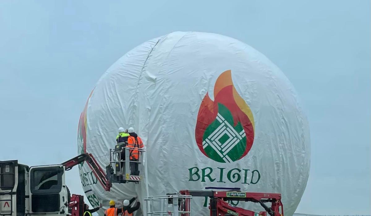Naas Ball gets new cloak for Brigid 1500 - Kildare Now