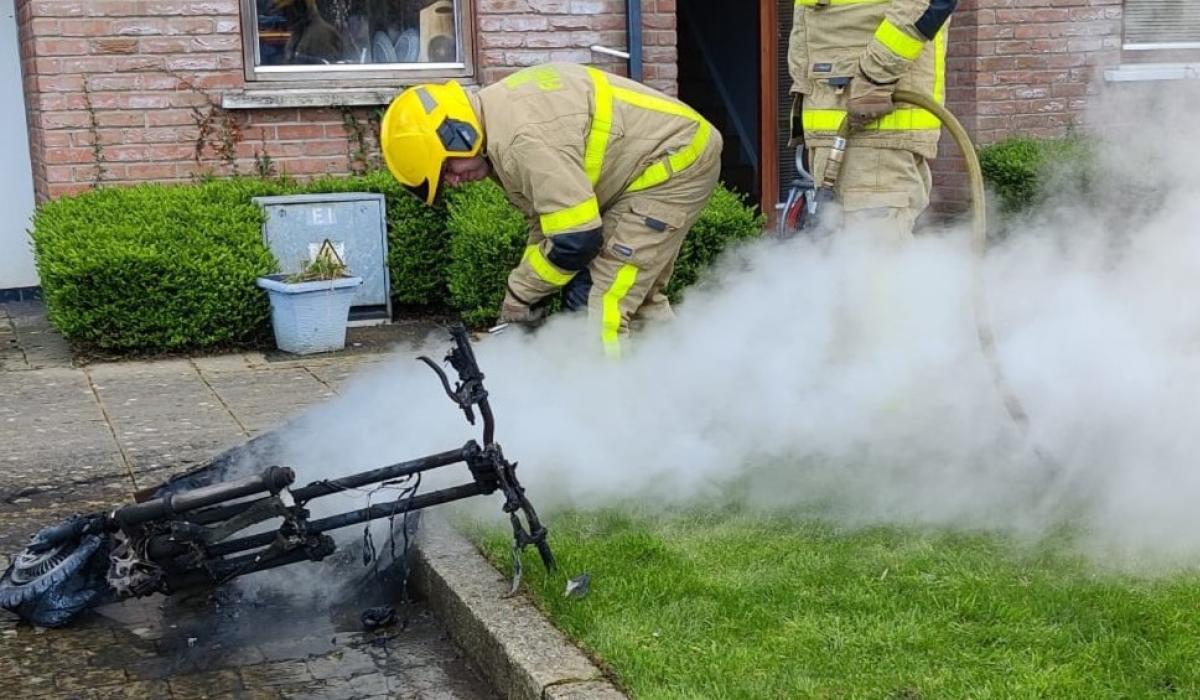 Firefighters rush to home after electric scooter goes on fire - Kildare Now