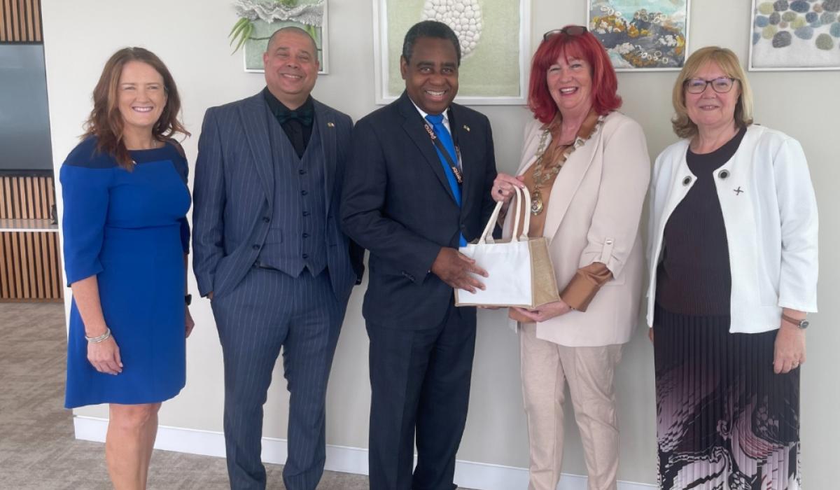 Ambassador of Barbados visits Kildare and Áras Chill Dara - Kildare Now