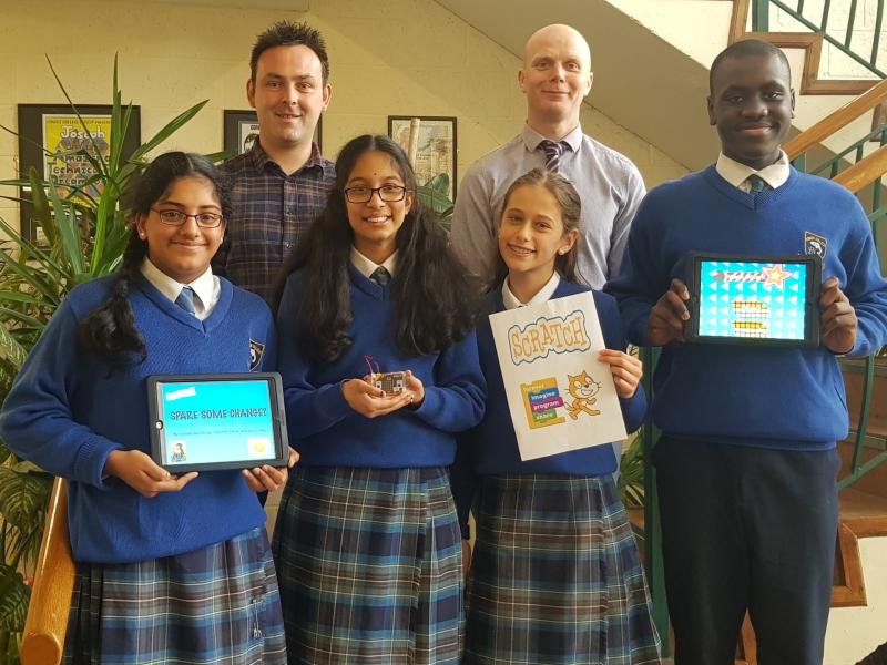 Students from Confey College in Leixlip taking part in final of ...