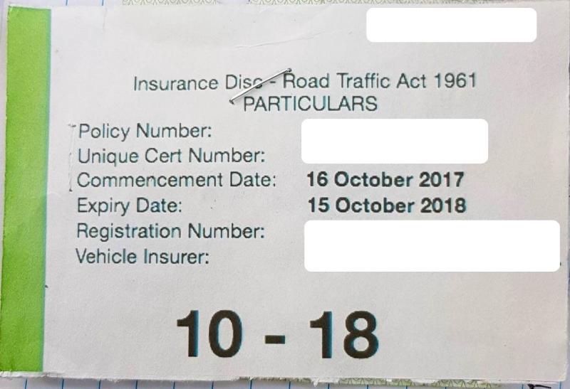 Naas Gardai stop driver with 'homemade' insurance disc - Kildare Now