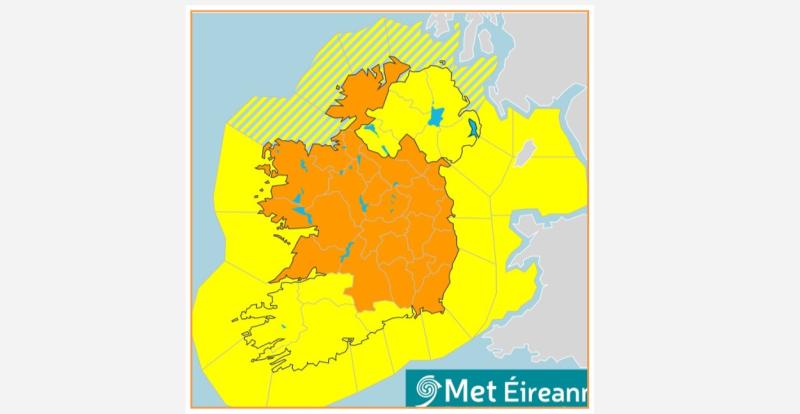BREAKING: ORANGE Weather Warning issued for Kildare - Kildare Now