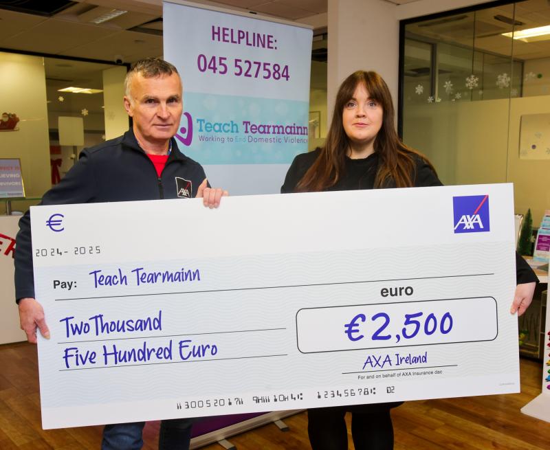 Teach Tearmainn receives €2,500 cheque as the AXA Local Community Award ...