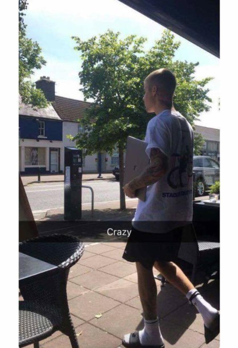Pop star Justin Bieber spotted eating in Maynooth restaurant Picaderos ...