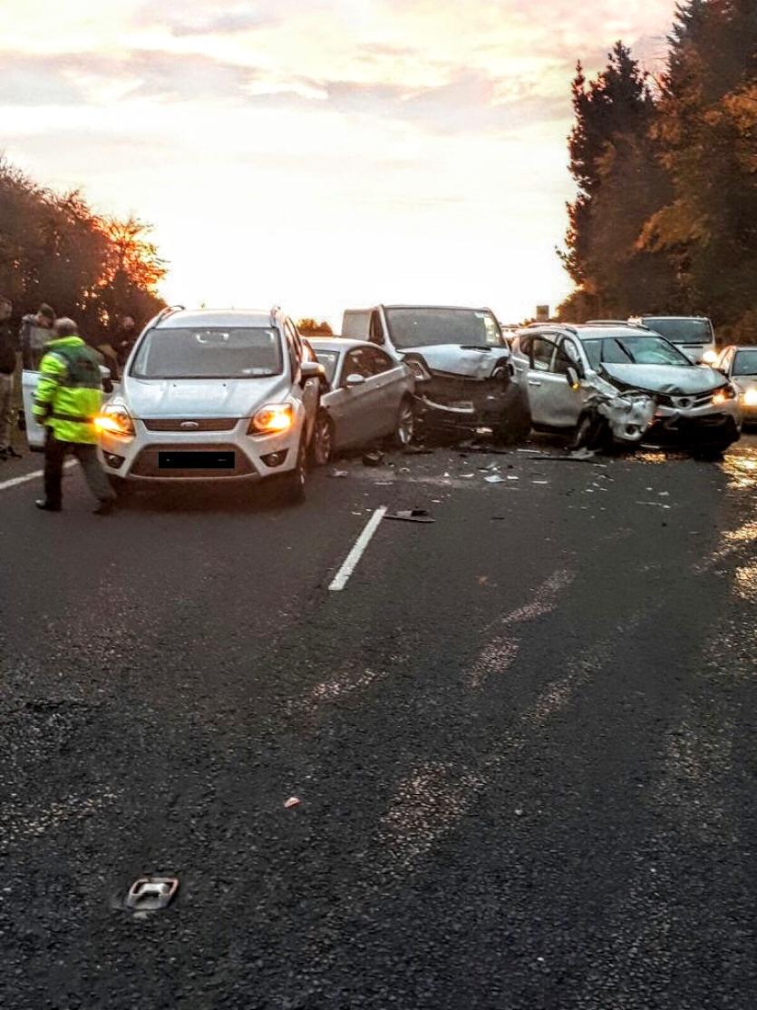 TRAFFIC: Dramatic photos of 7 car pile-up in Wicklow - Photo 1 of 3 ...