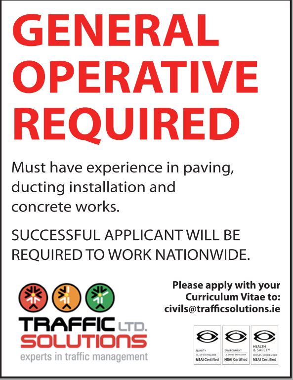 GENERAL OPERATIVE REQUIRED - Kildare Now