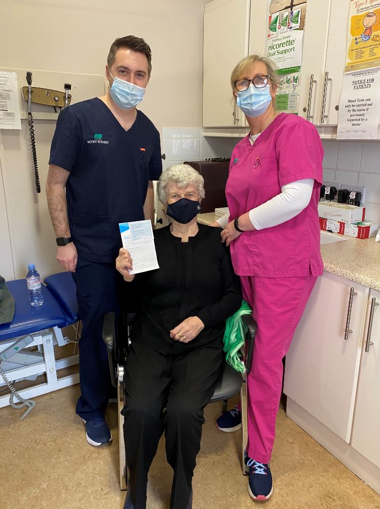 PHOTOS: Locals receive vaccines at GP clinic in Clane - Kildare Live