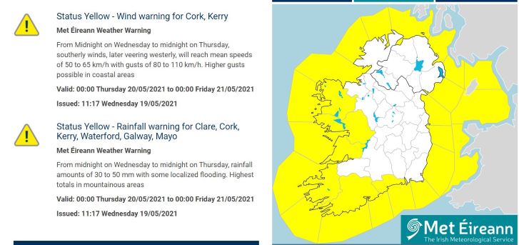 No let-up as more Weather Warnings issued - this time for west and ...