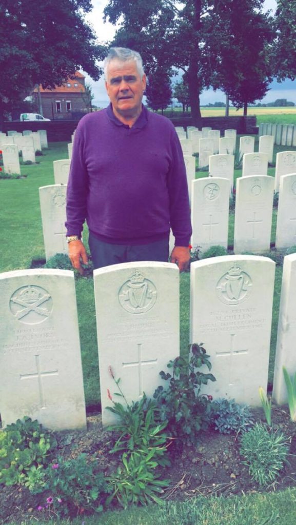Touching story as Naas man lays soil at the grave of his uncle who died ...