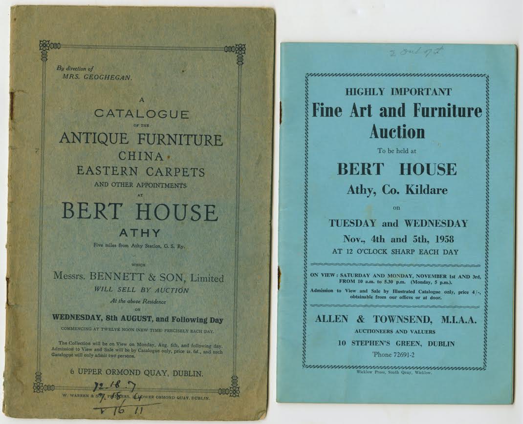 Old auction catalogues relating to famous Co Kildare houses go under ...