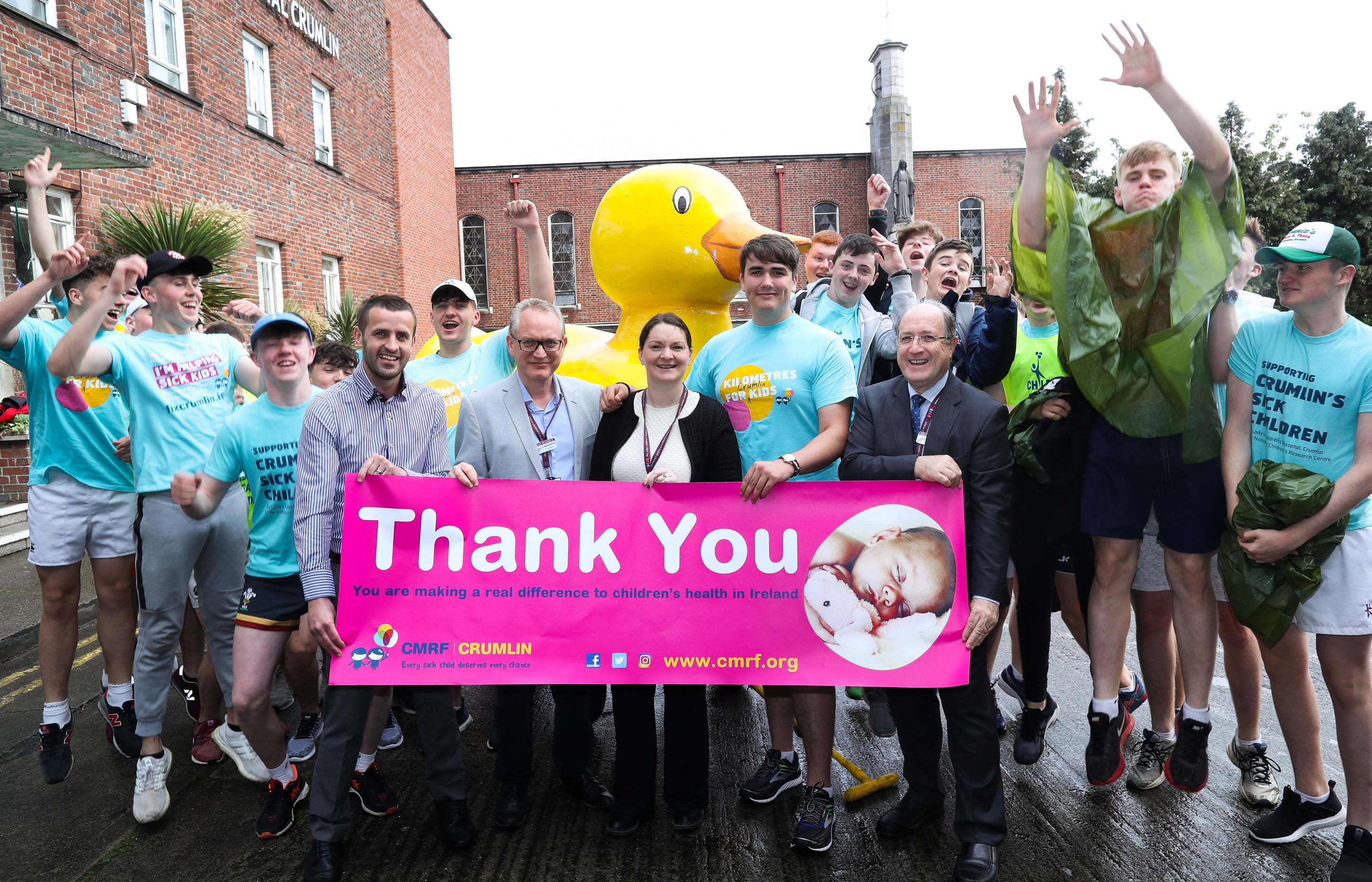 Clane students pushing duck across country for children's hospital ...