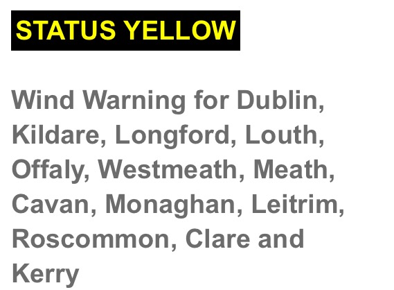 Kildare now included in Storm Hector Weather Warning - Photo 1 of 1 ...