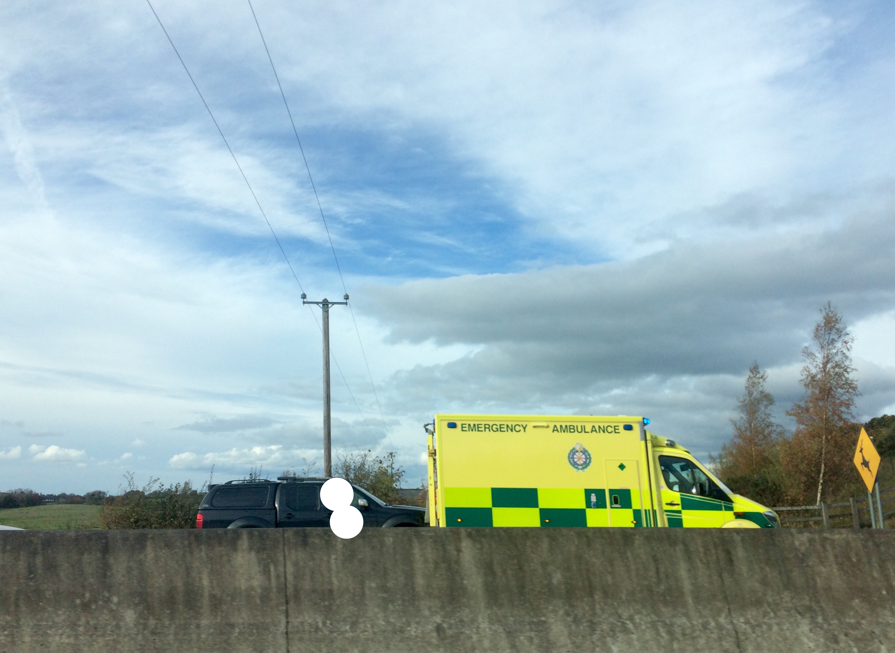 Ambulance attends emergency incident on M9 motorway - Photo 1 of 2 ...
