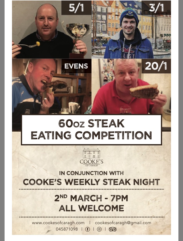 Giant Steak Eating Contest in Kildare gastropub - Photo 1 of 2 ...