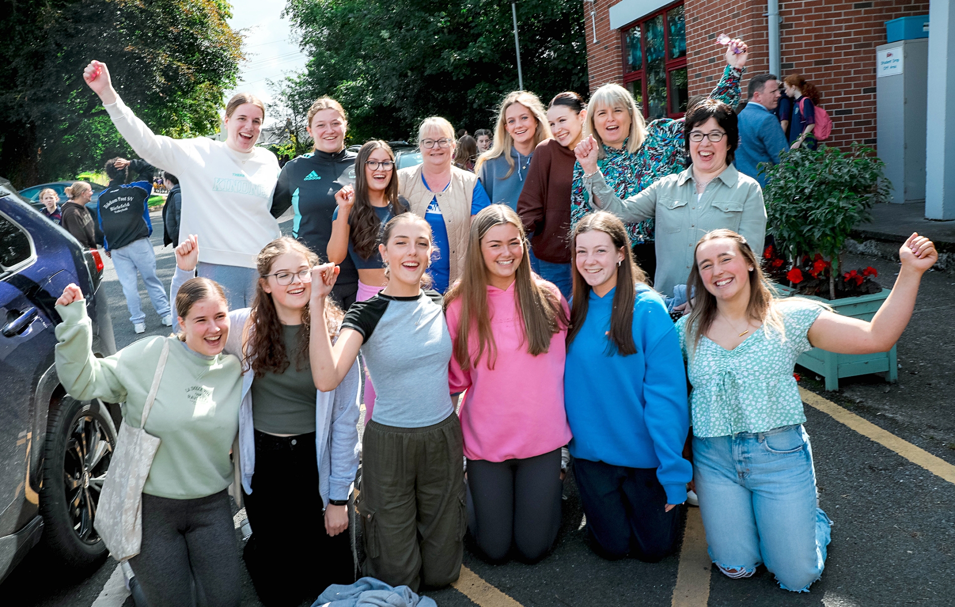 PHOTOS: Students at St Marys College Naas gather together to celebrate ...