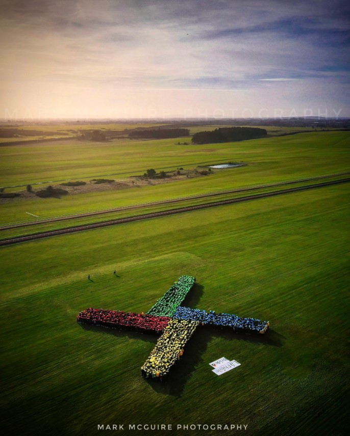 PHOTOS: Kildare students help form human St Brigid's Cross in the ...