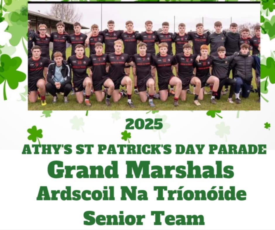 Grand Marshal revealed for St Patrick's Day Parade in Athy - Ireland Live